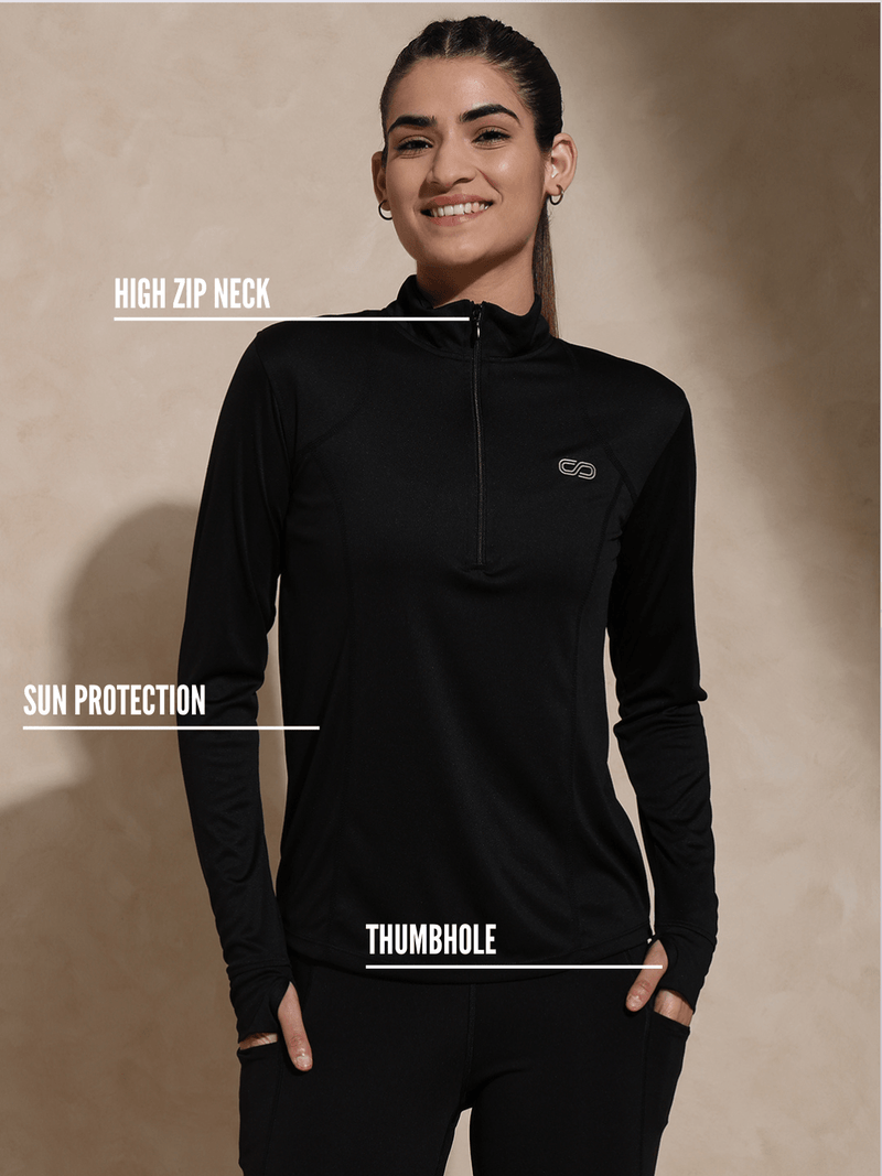 Buy Silvertraq Ath Runner Zip Neck