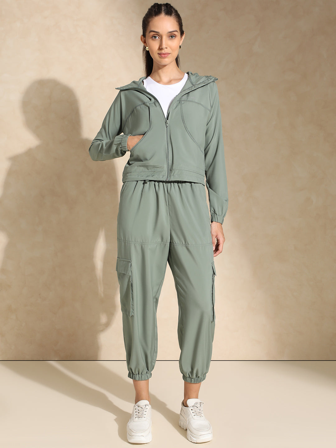 Light Sage Utility Cargo Jacket & Tracker Cargo Pants
